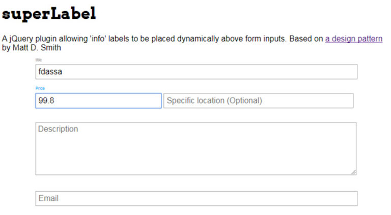 デザイナー必見！ウェブフォームにフローティングラベルアニメーションを簡単に組み込めるプラグイン9選【JavaScript・jQuery】｜SeleQt【セレキュト】
